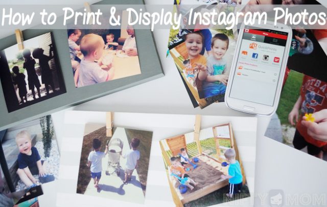 How to Print Instagram Photos & Make a Photo Display – Nifty Mom