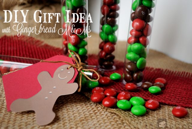 An Easy DIY Gift Idea with Gingerbread M&M’s + Printable Tags – Nifty Mom