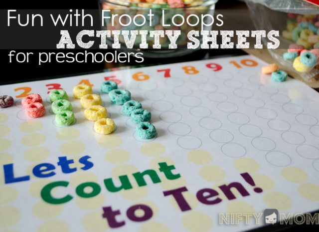 ‘Fun with Froot Loops’ Activity Sheets for Preschoolers – Nifty Mom