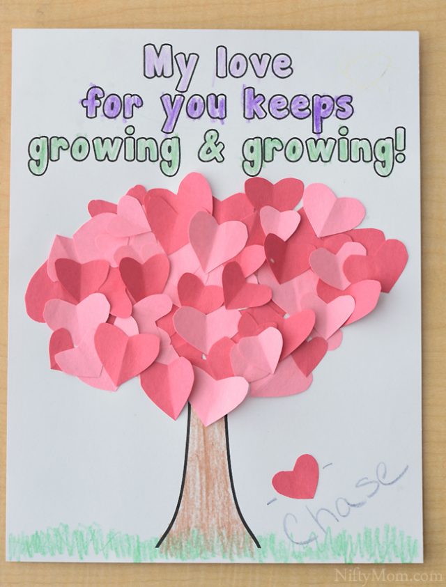 Heart Tree Craft for Kids {Valentine’s Day} – Nifty Mom