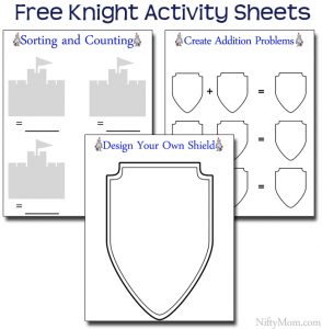 Knight Activity Sheets & Snack Time Ideas – Nifty Mom
