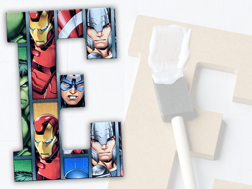 DIY Initial Sign & Gift Ideas for a Superhero Fan – Nifty Mom
