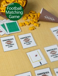 Printable Football Matching Game for Kids – Nifty Mom