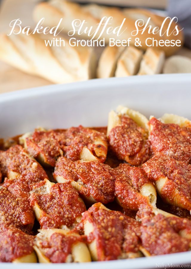 Stuffed Shells with Ground Beef & Cheese – Nifty Mom