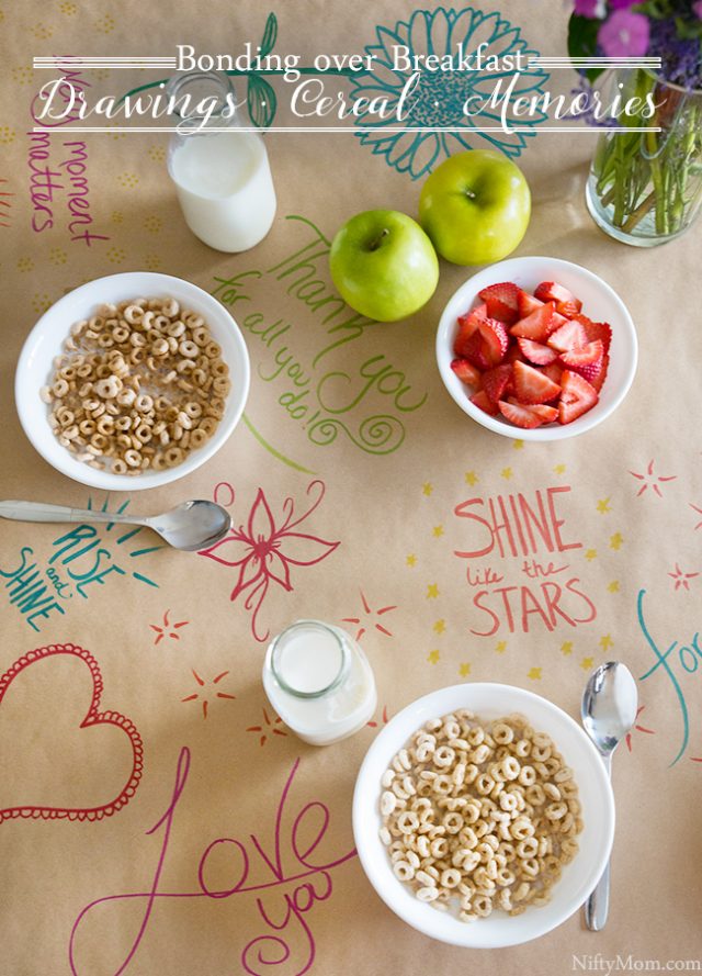 Bonding Over Breakfast – Kraft Paper Table Runner Idea – Nifty Mom