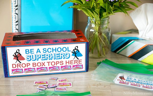 Classroom Box Tops Collection Idea {Superhero Printable Kit} – Nifty Mom
