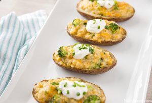 Broccoli & Cheddar Stuffed Twice Baked Potatoes + GIVEAWAY! – Nifty Mom