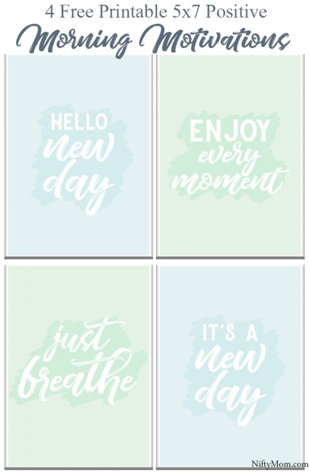 Morning Motivation – Easy Breakfast Idea & Free Printable Sayings ...