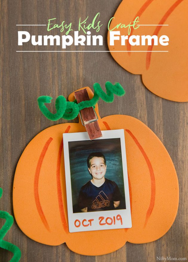 Pumpkin Frame {Easy Fall Kids Craft} – Nifty Mom