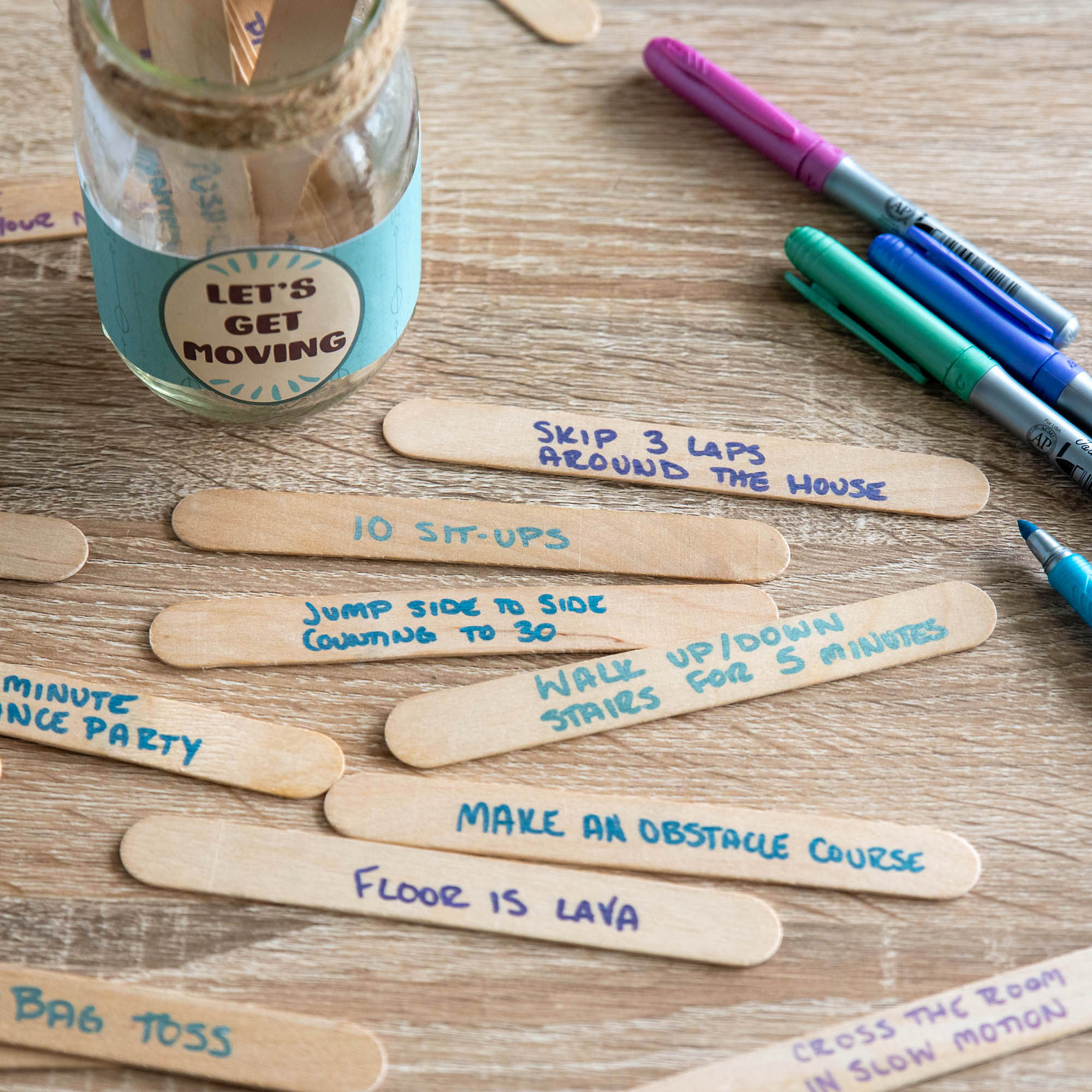 Activity Jar for Kids & 30+ Indoor Ideas to Get Kids Active