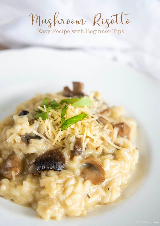 Easy Mushroom Risotto Recipe & Risotto Beginner Tips – Nifty Mom